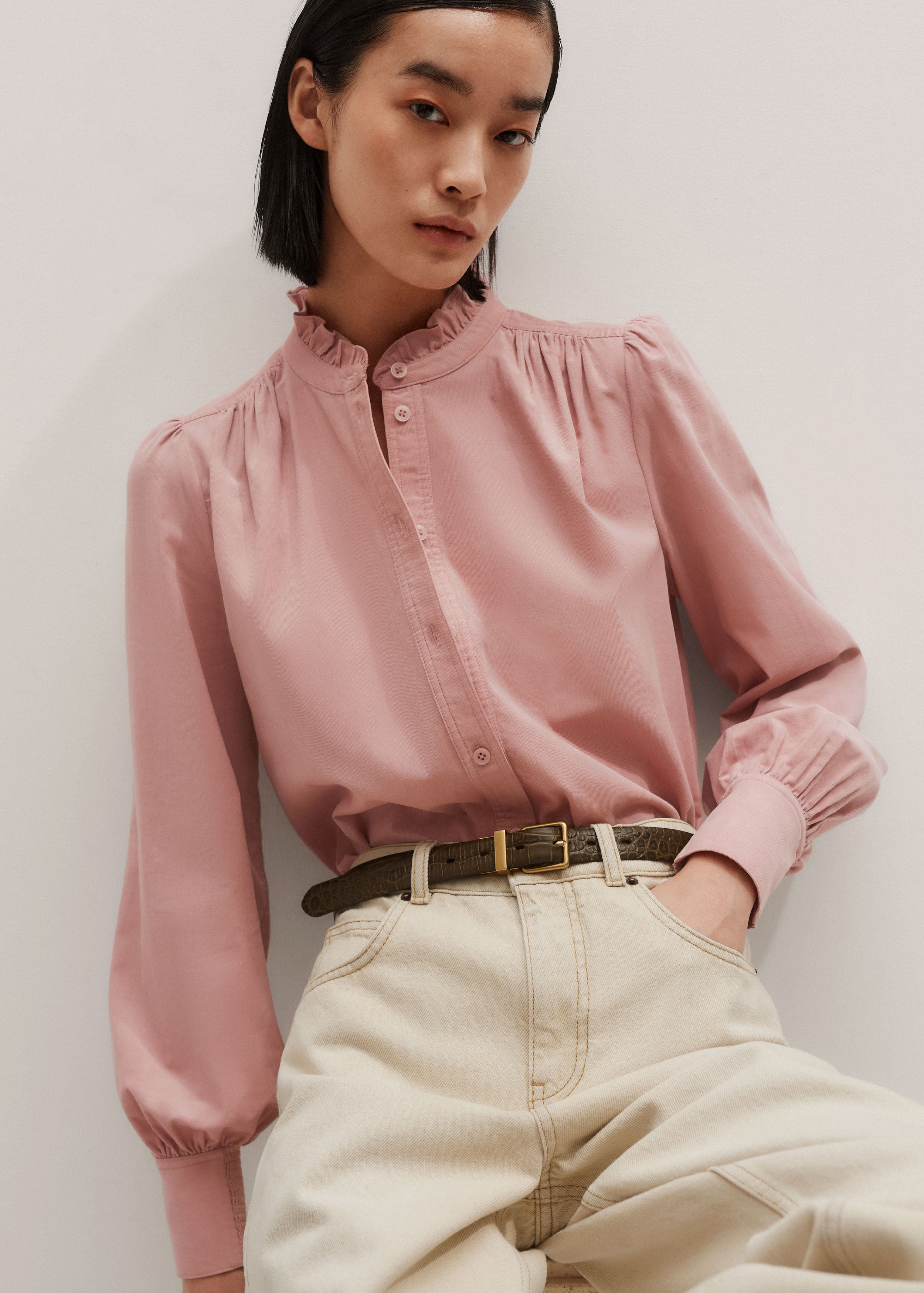 ME+EM Micro Cord Blouse